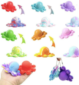 Reversible Silicone Octopus Poppers Assorted – Fidgets4Kids